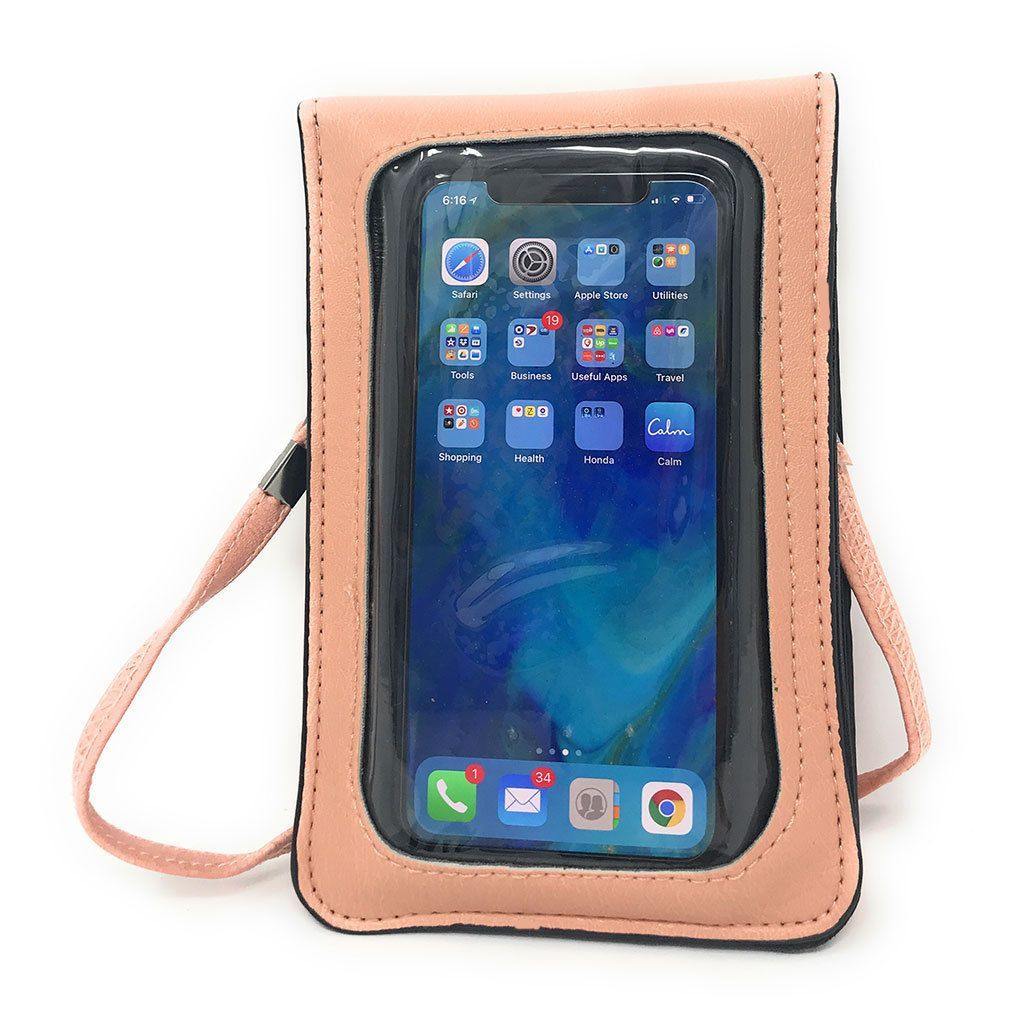 Women'S Crossbody Phone Purse Clear Touchscreen Window Wallet Pouch Ca